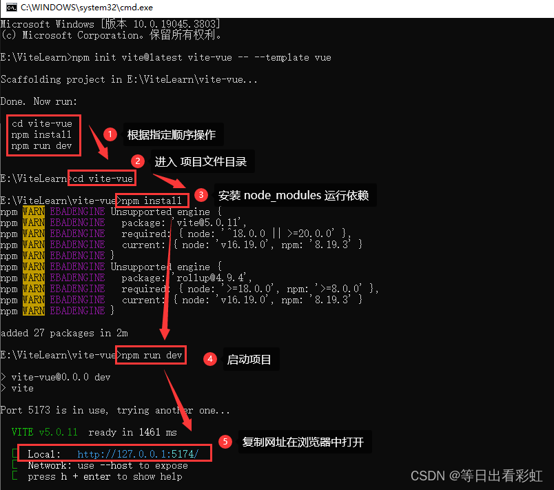 Vite 创建 Vue3 项目(完整)_vite创建vue3项目-CSDN博客
