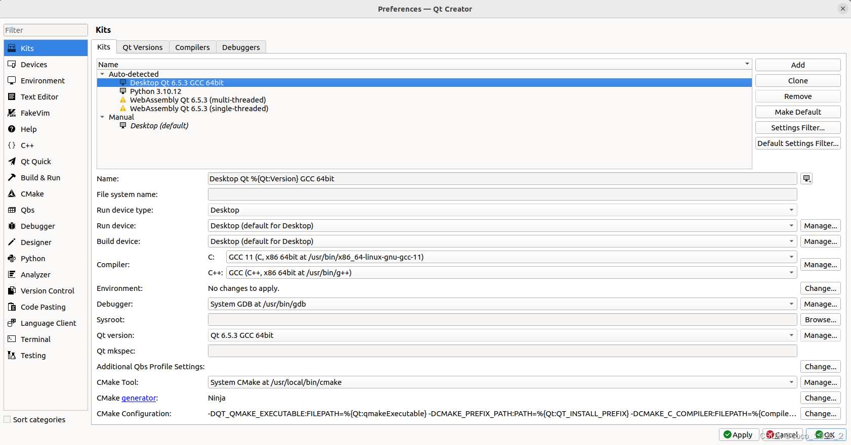Ubuntu 22.04 下配置 Qt Creator 6.6 环境_ubuntu qt-CSDN博客