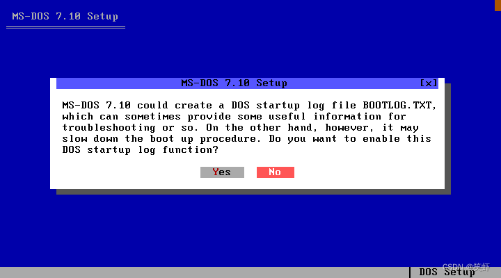 VMware 安装 MS-DOS7.10 并配置网络_vmware dos-CSDN博客