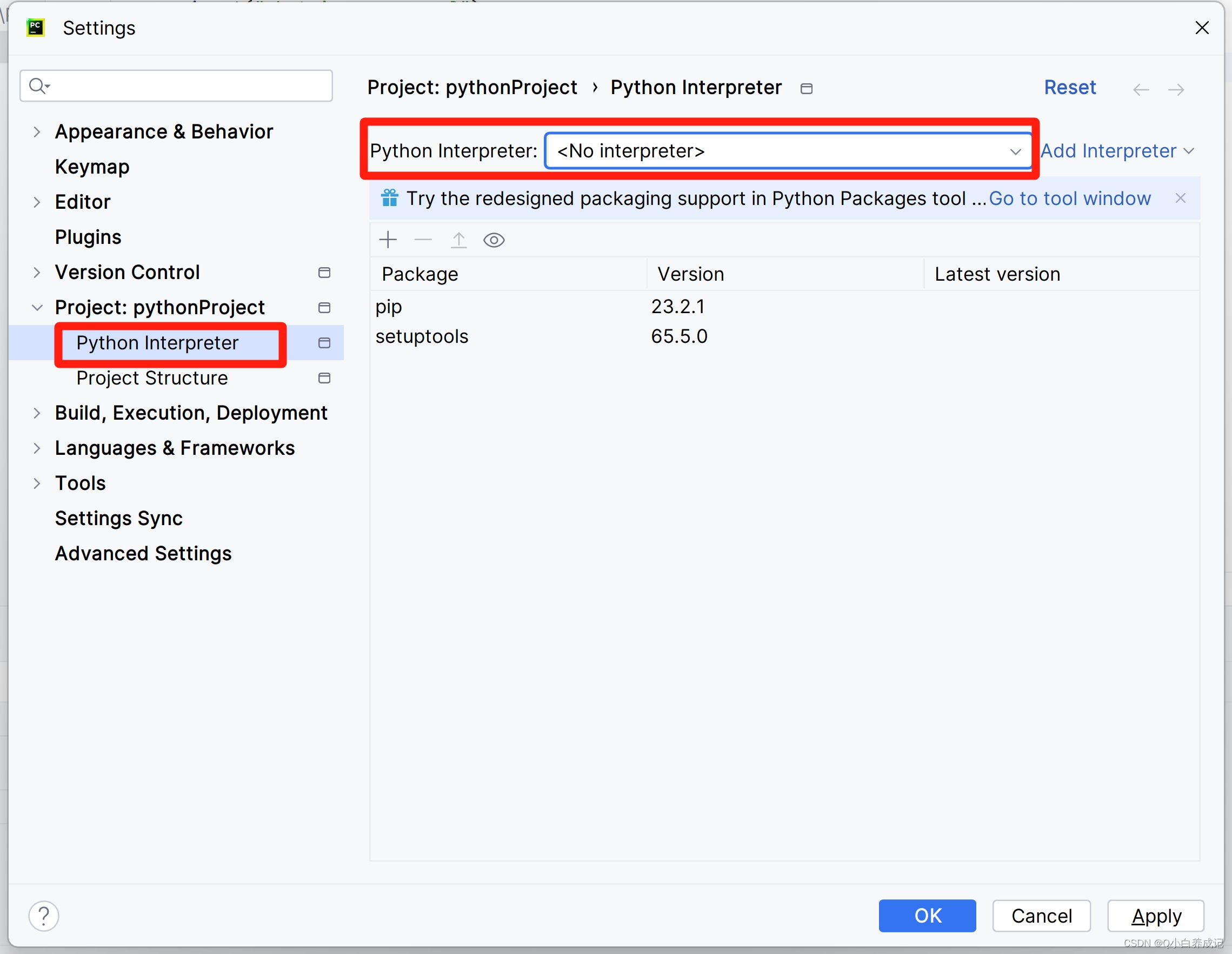PyCharm Community Edition 2023.3.1解释器配置_pycharm community edition 解释器 ...