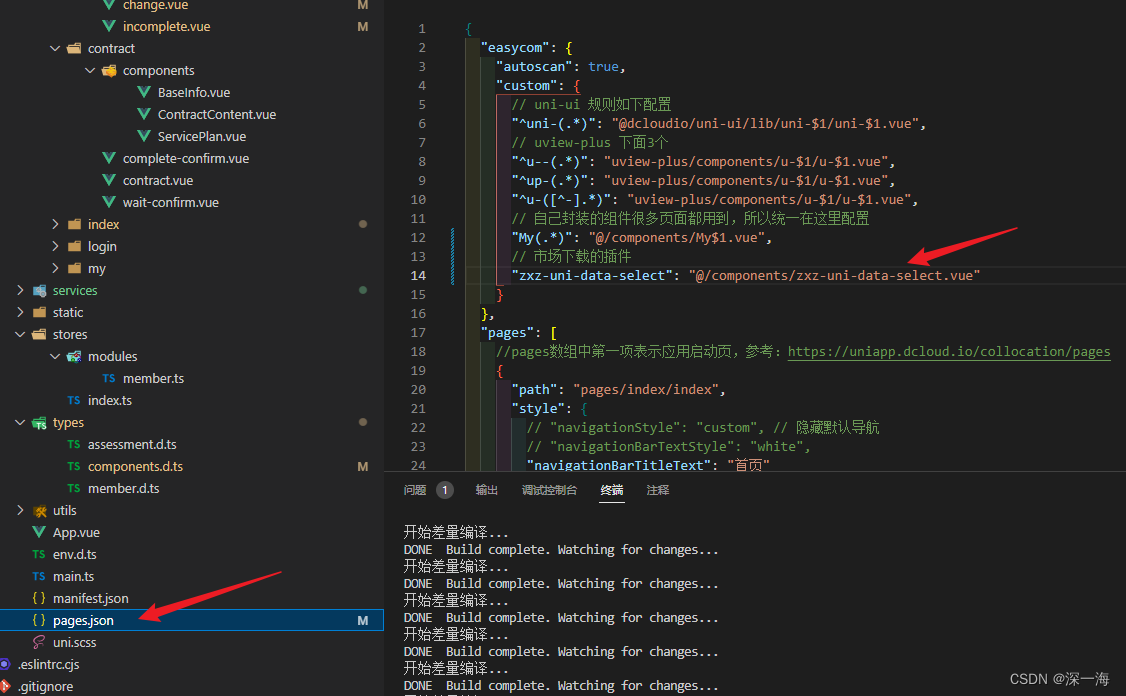 zxz-uni-data-select 插件，uniapp项目vue3，下拉框可搜索，使用问题解决，如何使用，类型声明，自动扫描全局使用，插件文件eslint报错，组件导入。input点击出现 ...