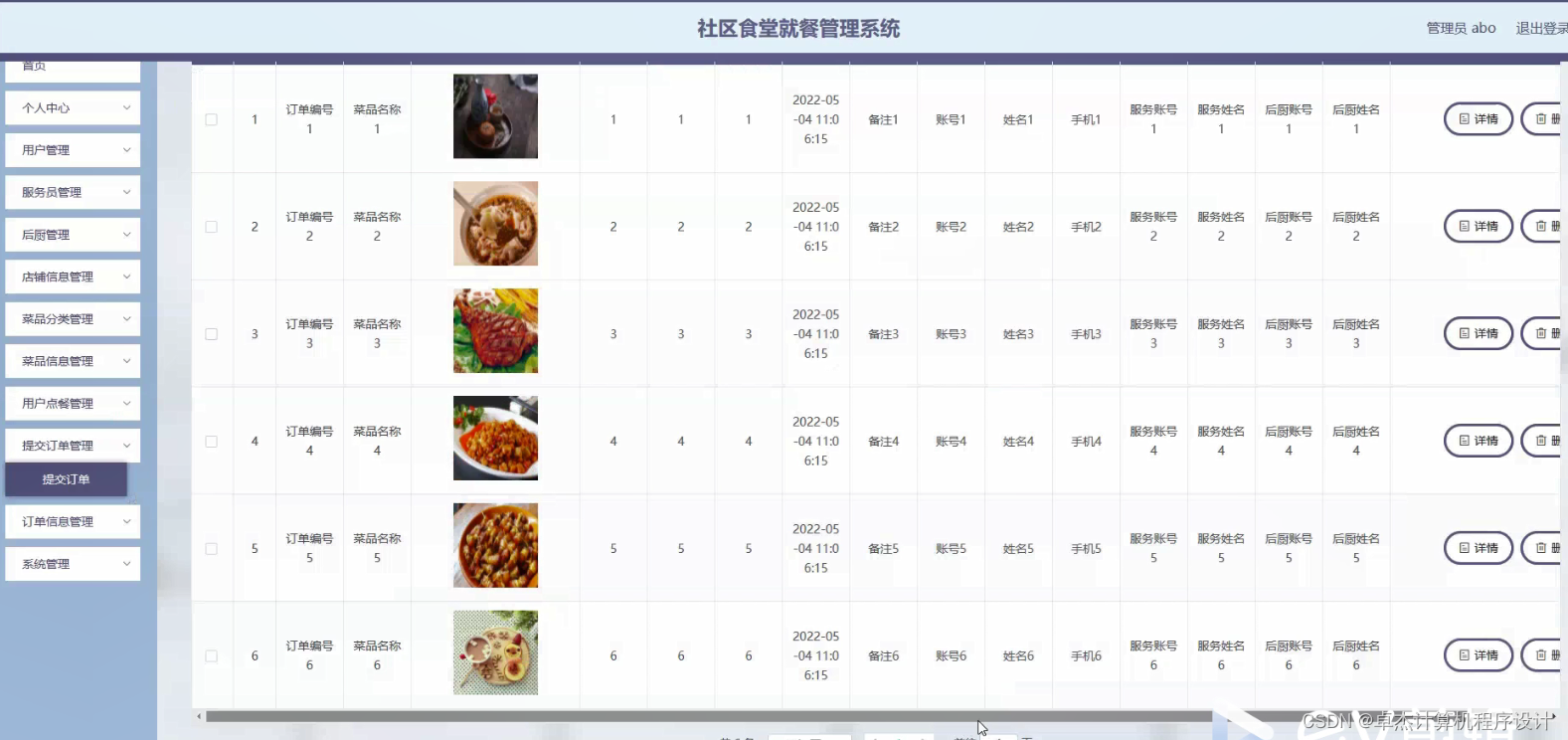 Java毕业设计社区食堂就餐管理系统（springbootmysqljdk18maven339）java食堂用餐登记系统 Csdn博客 