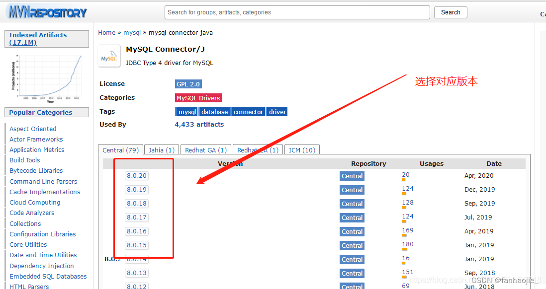 mysql-connector-java各种版本下载地址_mysql-connector-java下载-CSDN博客