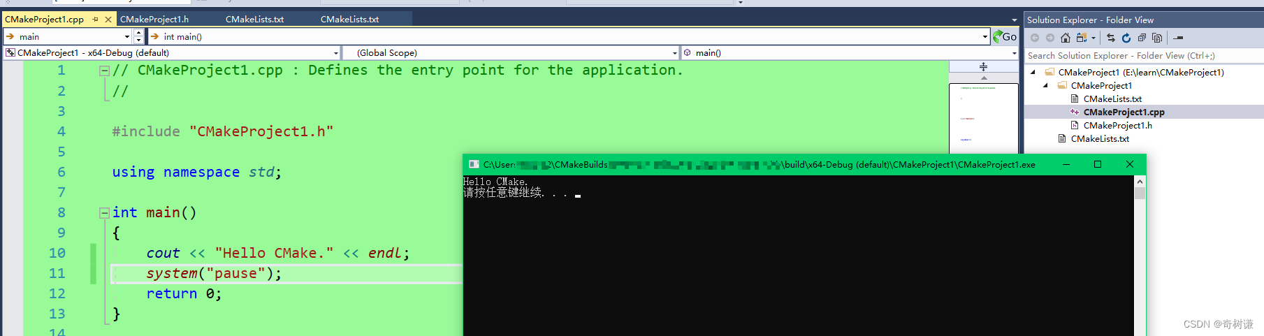CMake|VS2017+CMake3.8搭建Qt项目_cmake vs2017-CSDN博客