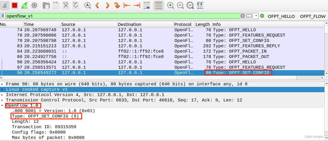 OpenFlow协议分析实践_openflow交换机-CSDN博客