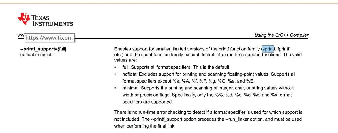 如何让CCS支持sprintf printf_ccs sprintf-CSDN博客