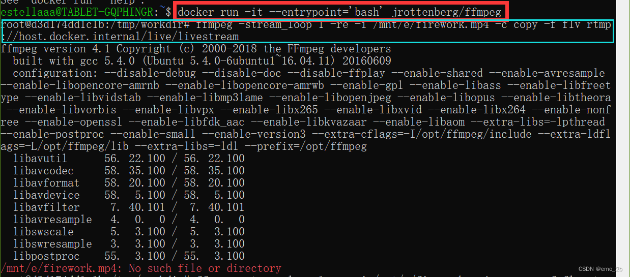 利用Docker启动SRS和ffmpeg_docker srs镜像包-CSDN博客