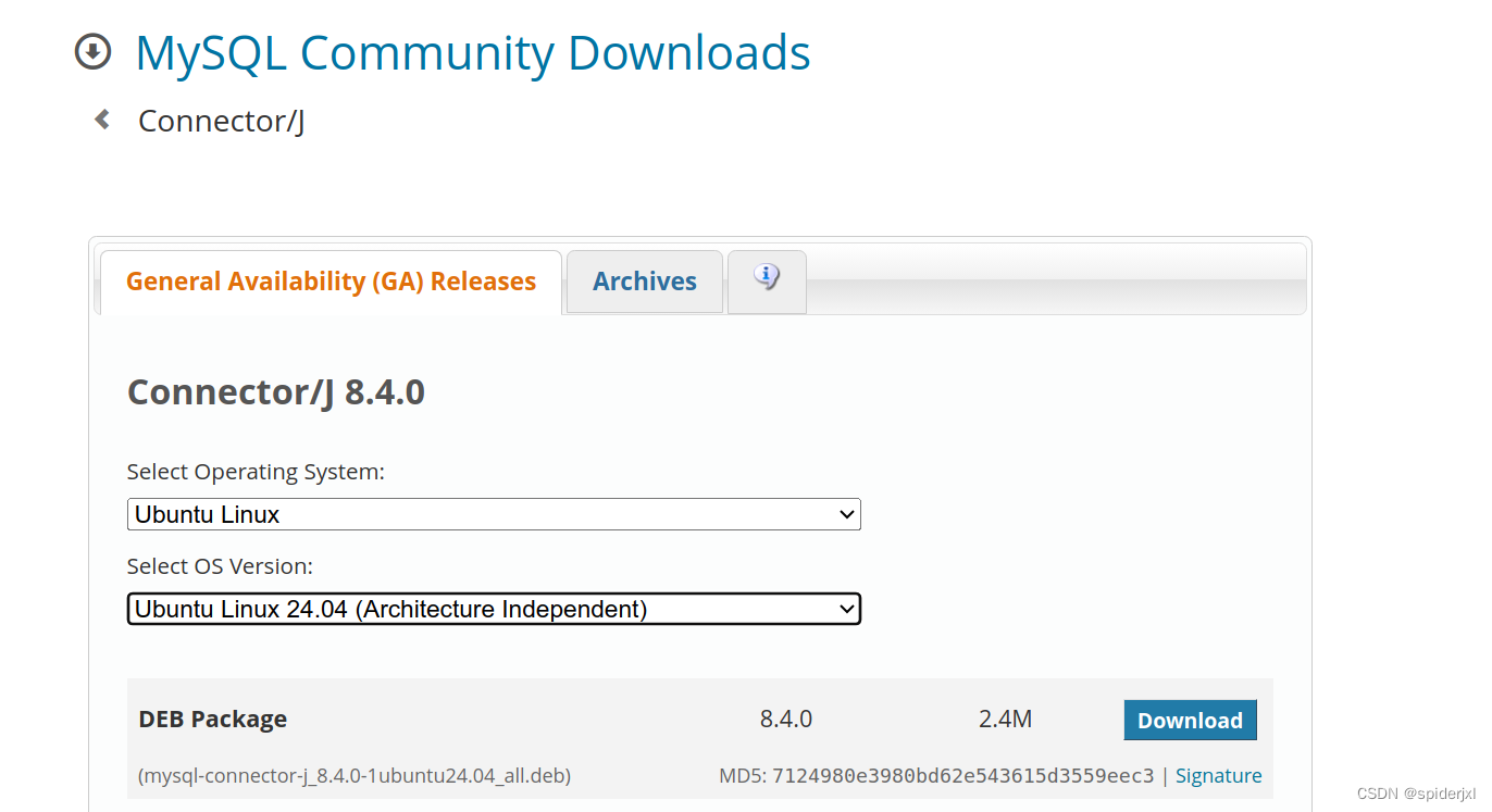 ubuntu24.04+jmeter5.6.3配置mysql-connector-java-8.4.0.jar_mysql8.4.0用什么jar-CSDN博客