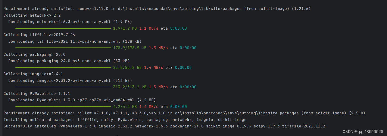 pip install skimage 报错_note: this is an issue with the package mentioned -CSDN博客