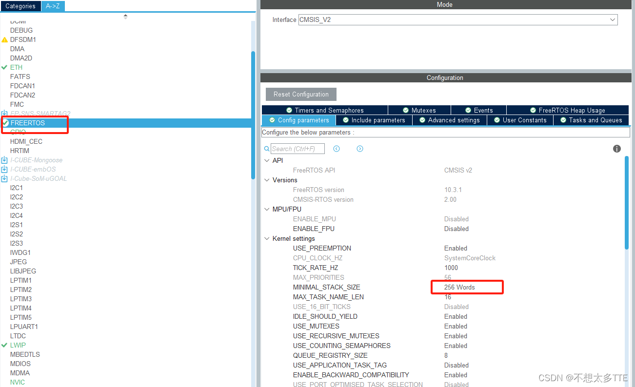 STM32H743(同样适用于H745)LWIP配置-裸机+FreeRtos V2--笔记_stm32h745 lwip-CSDN博客