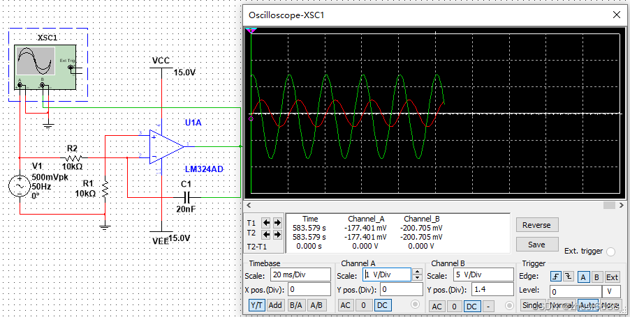 Multisim14.0仿真应用设计（九）基于LM324的积分放大器仿真_multisim14.0电路设计-CSDN博客