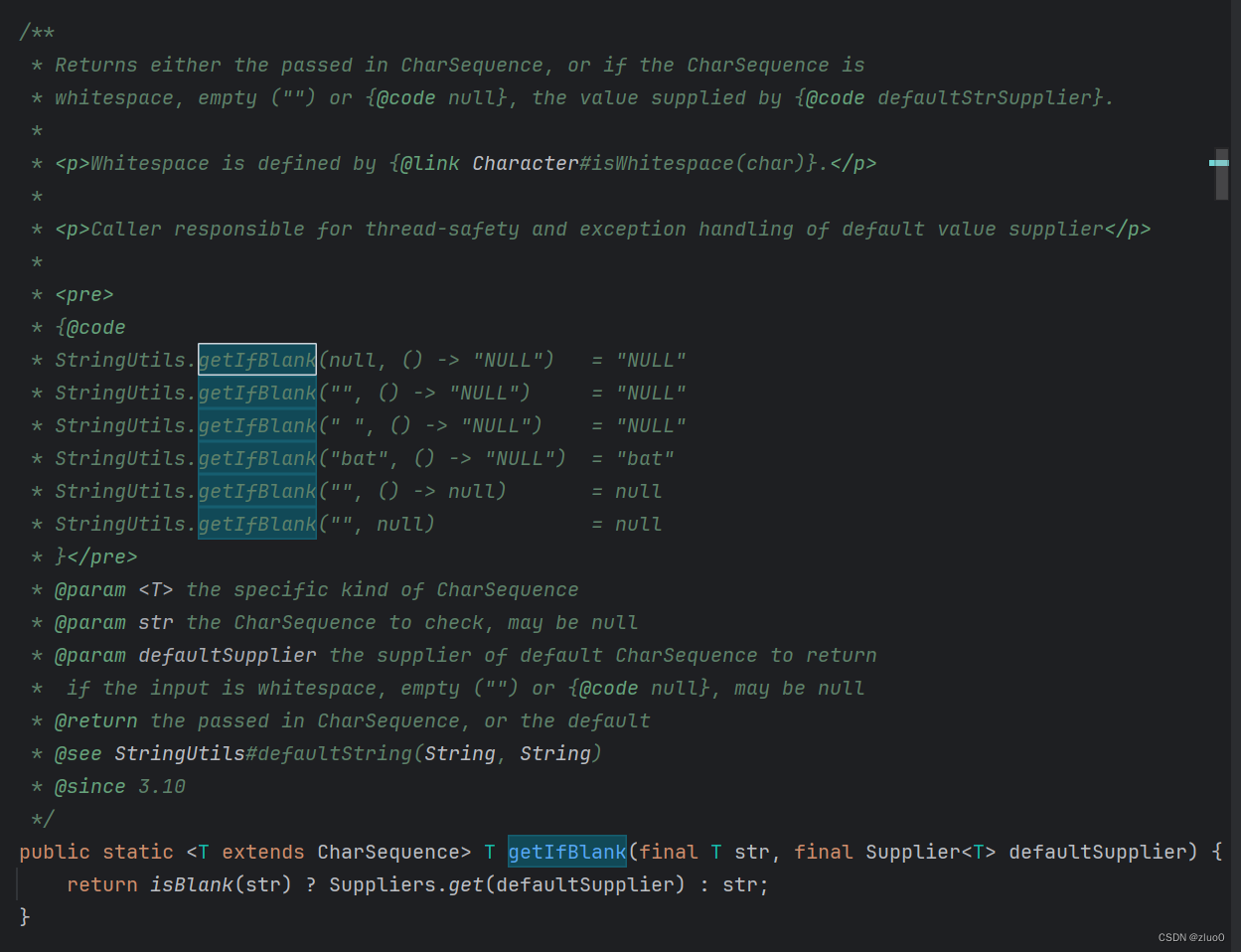 StringUtils中getIfBlank与defaultIfBlank区别-CSDN博客