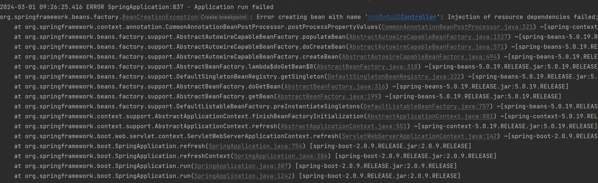 Springboot报错：factory Method ‘datasource‘ Threw Exception； Nested Exception Is Javalang