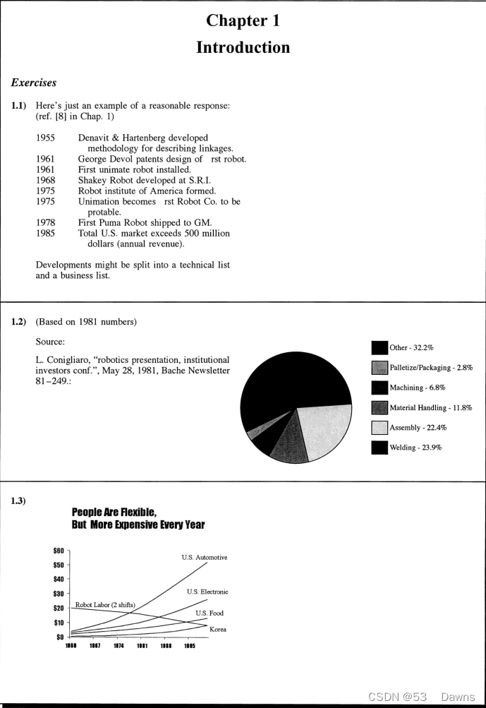 《机器人学导论》第1章作业答案_机器人学导论第一章课后答案-CSDN博客