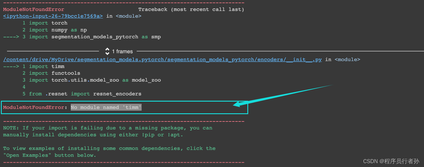 【已解决】Python报错：ModuleNotFoundError: No module named ‘timm‘-CSDN博客