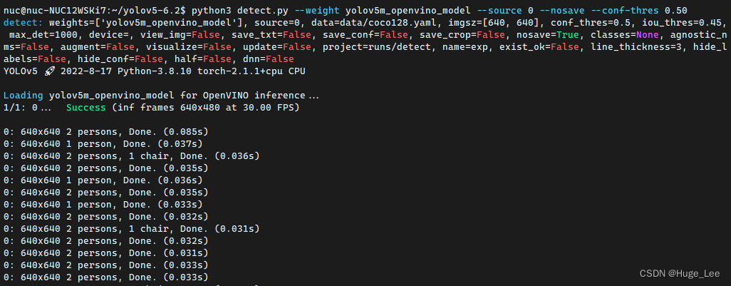 在intel核显设备上使用openvino加速yolov5_openvino 核显-CSDN博客