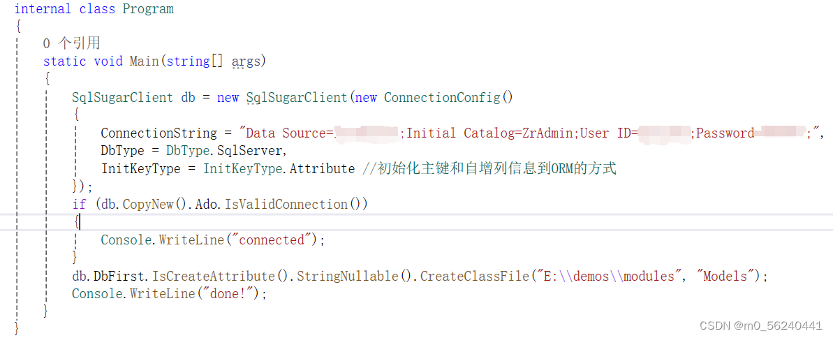 .net8+webapi+sqlsugar基本配置；“连接数据库过程中发生错误，检查服务器是否正常连接字符串是否正确”异常_copynew().ado.isvalidconnection ...