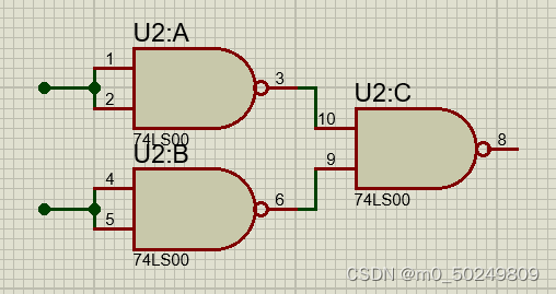 如何用74LS00组合一个三输入或门_三输入与非门-CSDN博客
