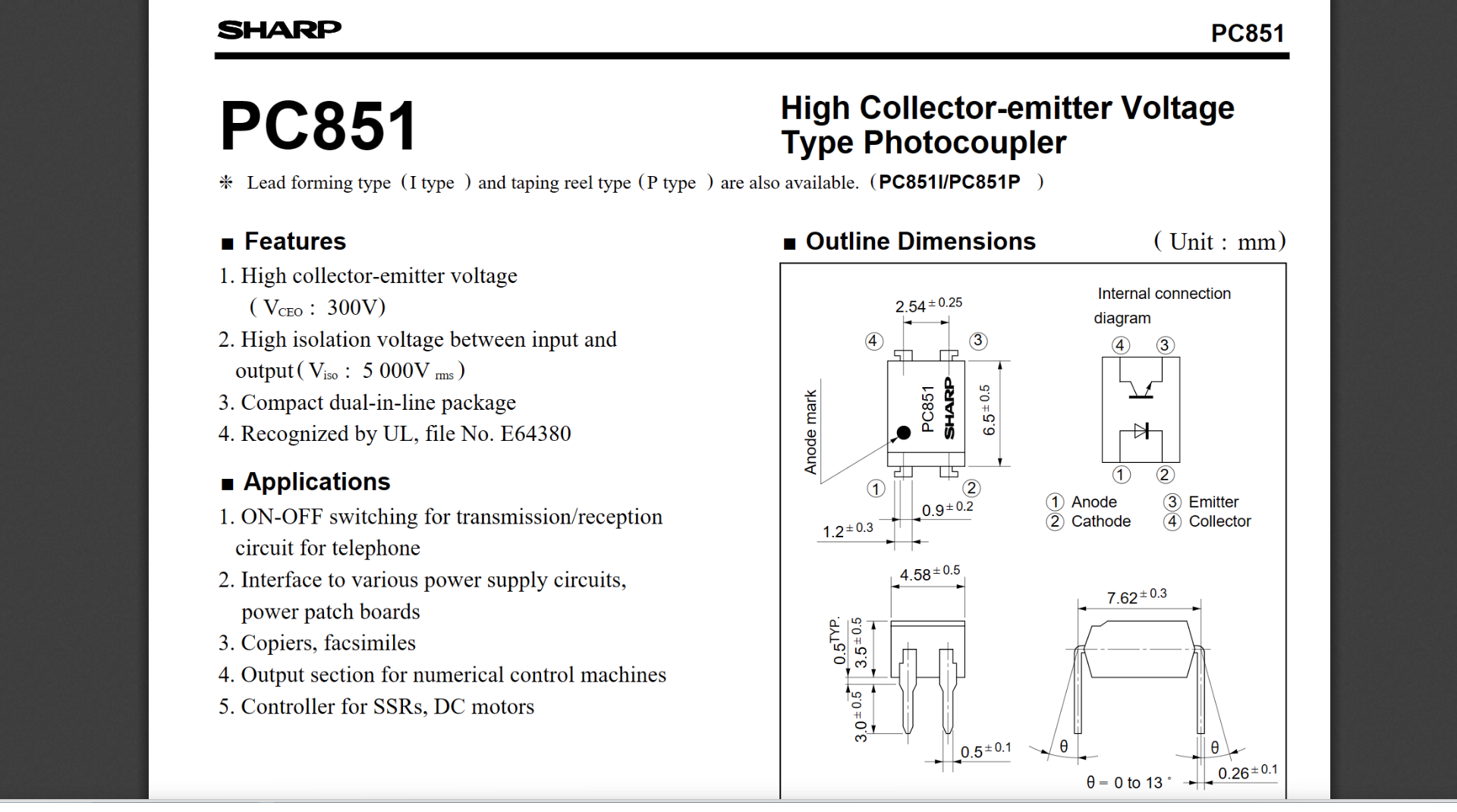 光耦PC851的电流放大系数-CSDN博客