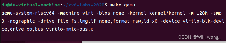 XV6——运行make qemu时卡住问题_xv6 make qemu卡住不动-CSDN博客