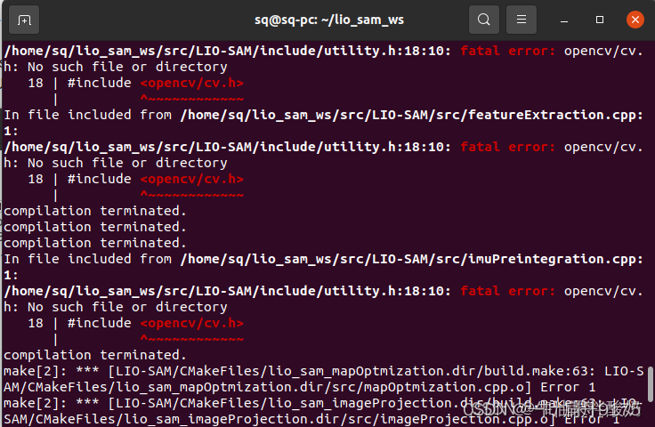 【ubuntu20.04部署lio-sam算法】_ubuntu20.04 lio-sam-CSDN博客