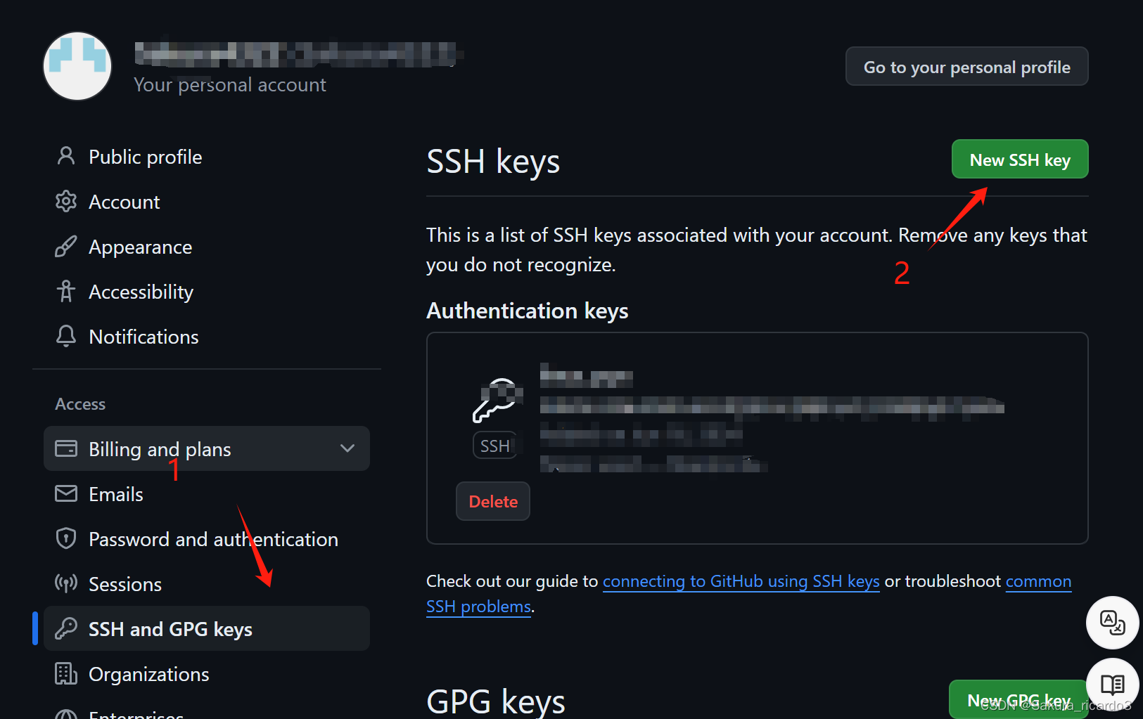 手把手教你linux使用ssh key 链接Github_ssh github linux-CSDN博客