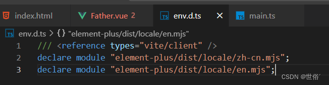 ts无法找到模块“element-plus/dist/locale/zh-cn.mjs”的声明文件_ts deslare modules-CSDN博客