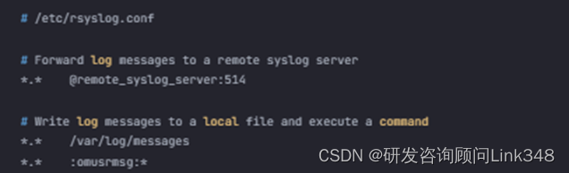 syslog的日志过滤规则和转发配置_syslog 转发-CSDN博客