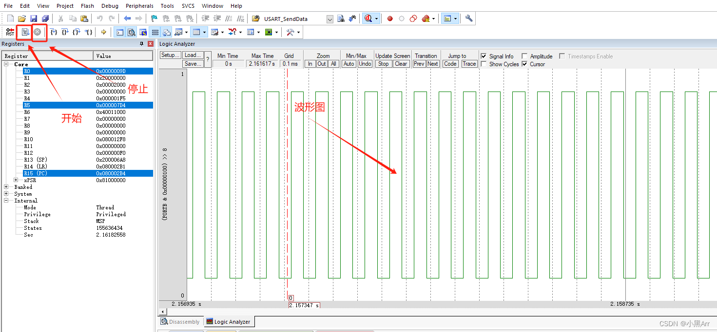 基于Keil5开发，软件仿真查看波形图_怎么如果keil5看到pwm的方波-CSDN博客