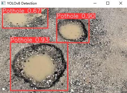 基于YOLOv8深度学习的路面坑洞检测系统【python源码+Pyqt5界面+数据集+训练代码】目标检测、深度学习实战_地面坑洼数据集-CSDN博客