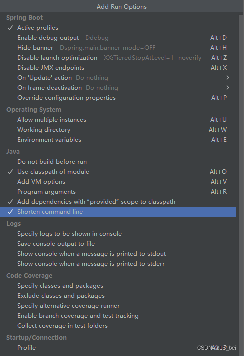 Idea启动项目报错Error running IntelligentPlatformApplication. Command line is too long. Shorten the ...