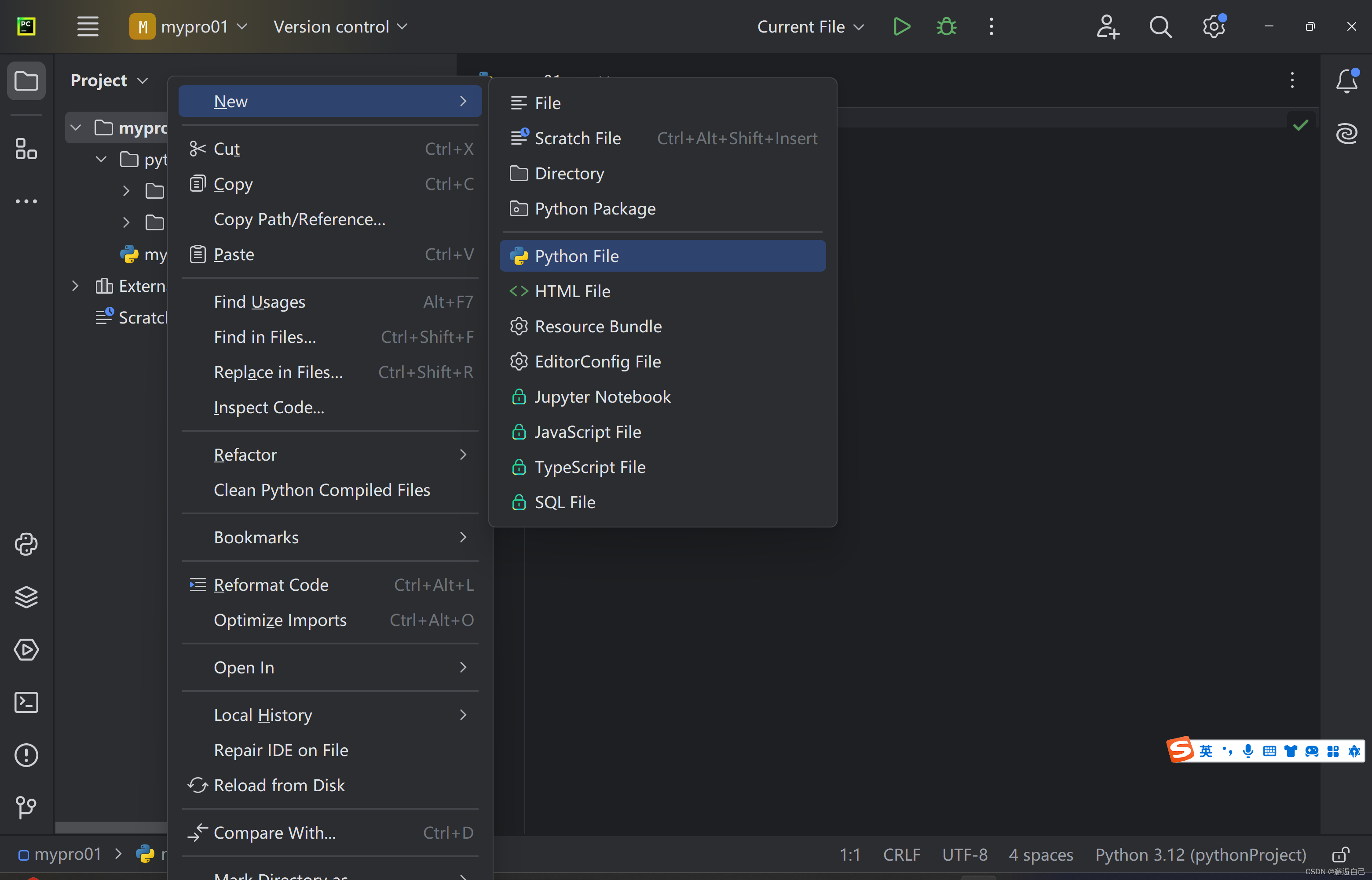 pycharm的使用及相关设置_interpreter type pycharm怎么选-CSDN博客