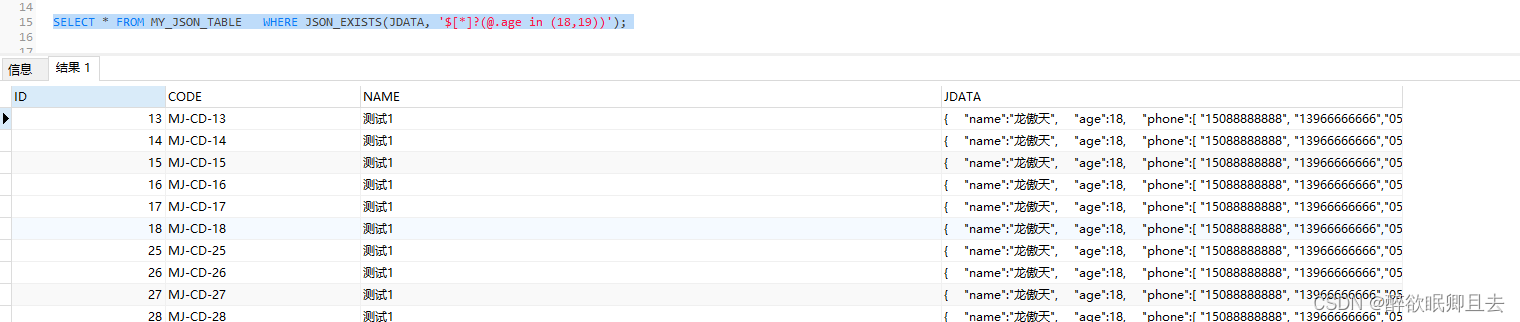 oracle19c JSON常用函数_oracle 19c json 函数-CSDN博客