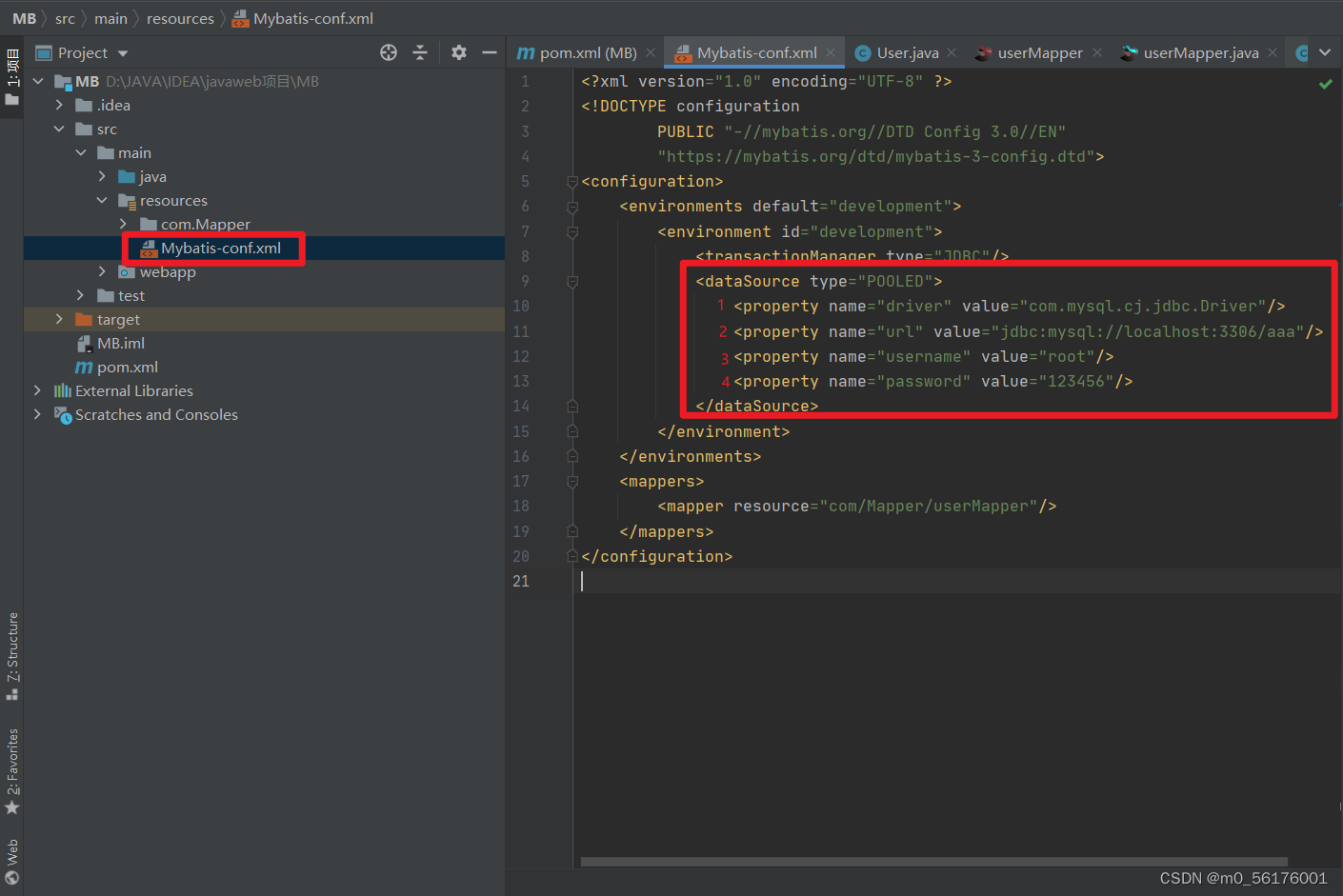 IDEA中用Mybatis连接MySQL方法_idea mybatis 连接数据库-CSDN博客