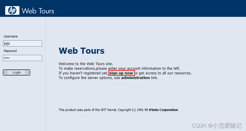 【软件安装】Web Tours的安装与启动_webtours-CSDN博客
