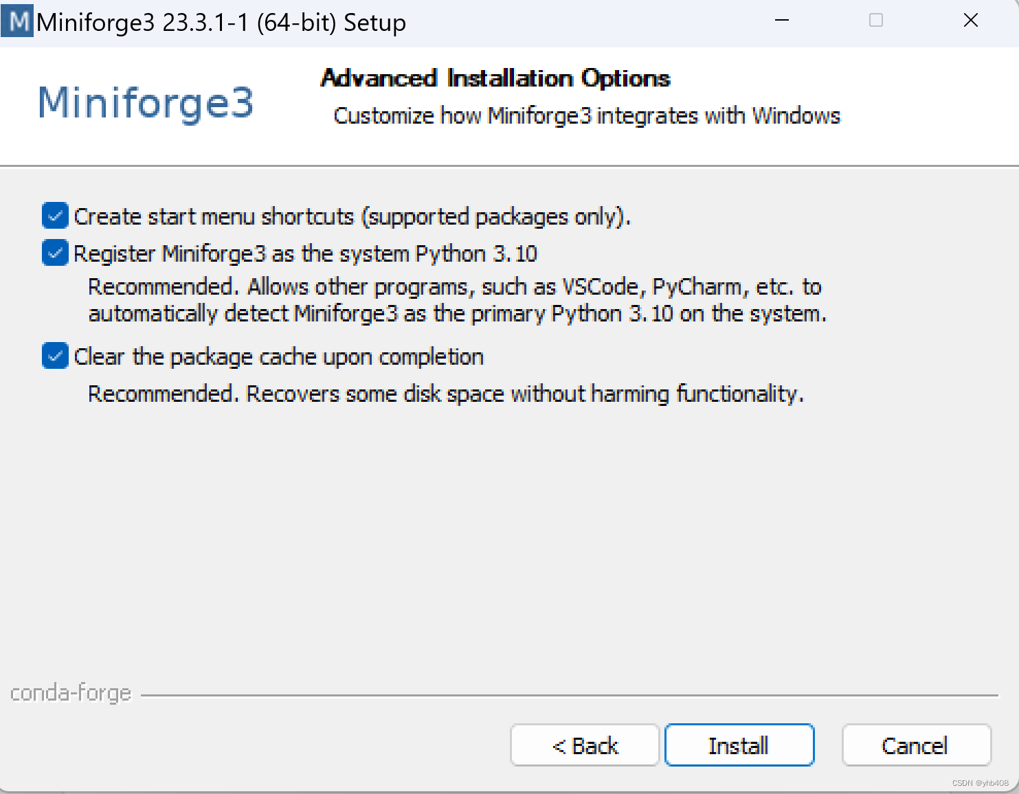 记录conda和mamba的一些心得_miniforge3安装后没有mamba命令-CSDN博客