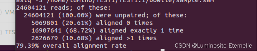 Linux系统下RNA-seq分析（利用bowtie2比对）_bowtie2 linux-CSDN博客