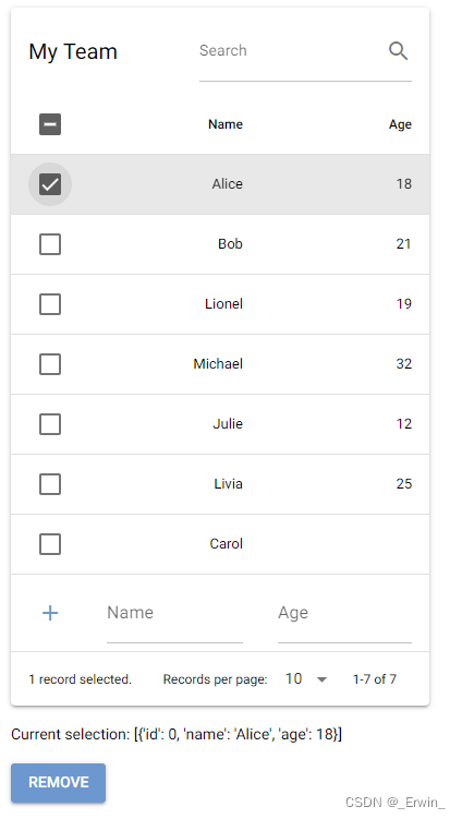 量化交易之nicegui篇 - 表格的新增&选中&删除&添加 等操作_nicegui 表格-CSDN博客