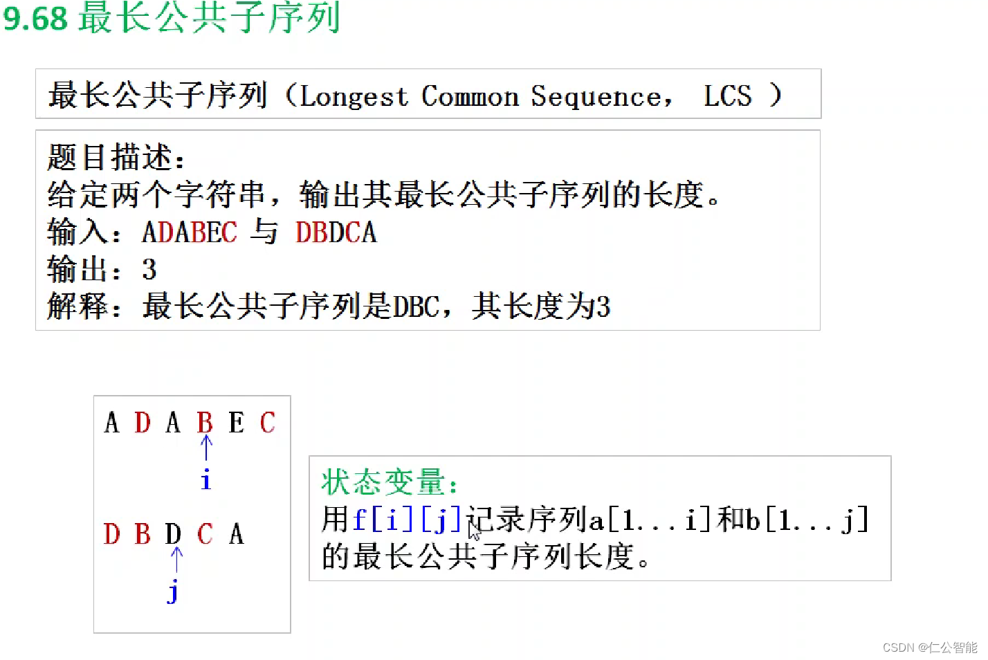 动态规划（算法竞赛）线性dp 最长公共子序列（蛇形走位）与最长公共子串线性dpc最长公共子序列 Csdn博客