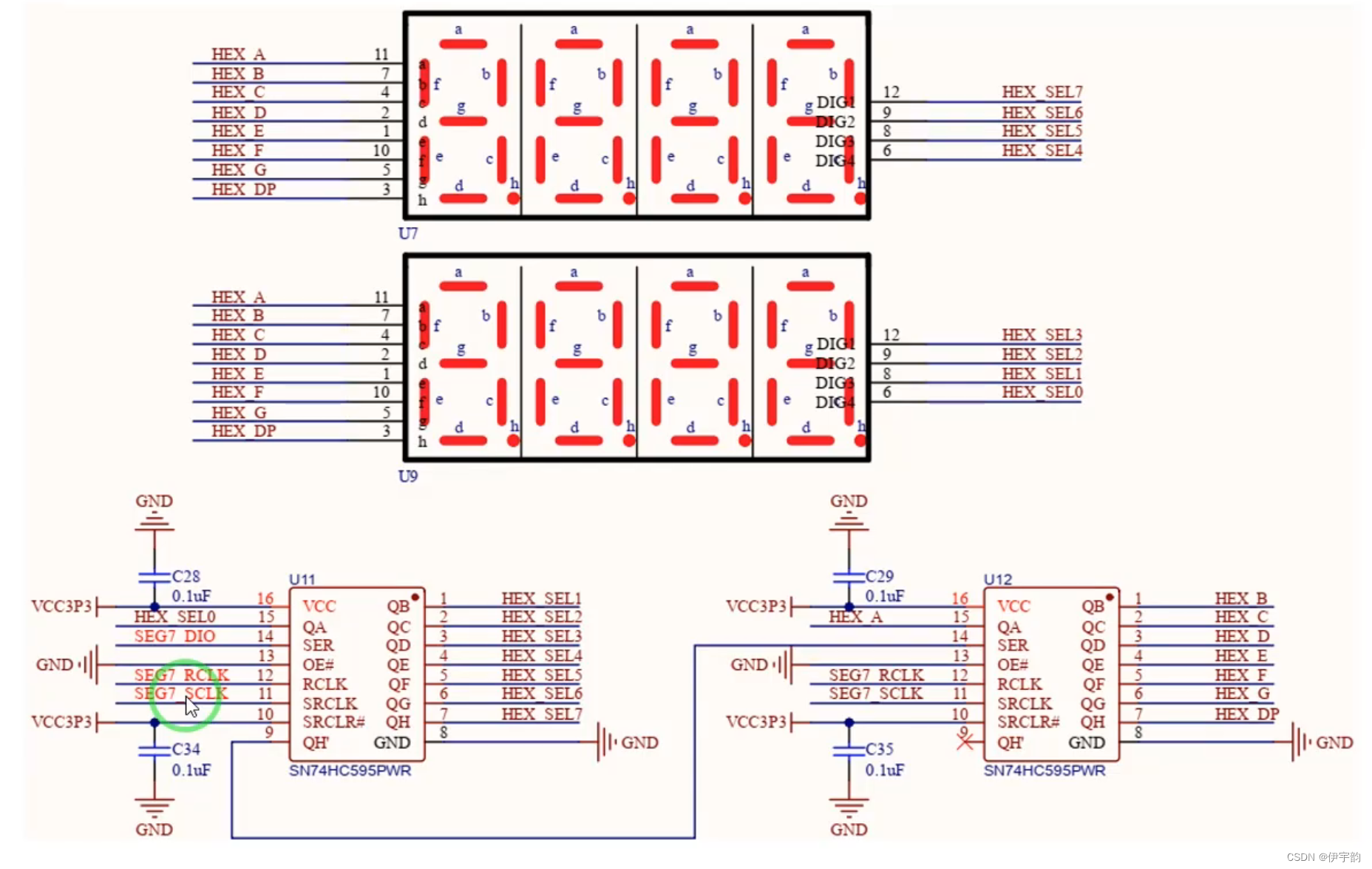FPGA_数码管显示（74HC595芯片）_74hc595 fpga csdn-CSDN博客