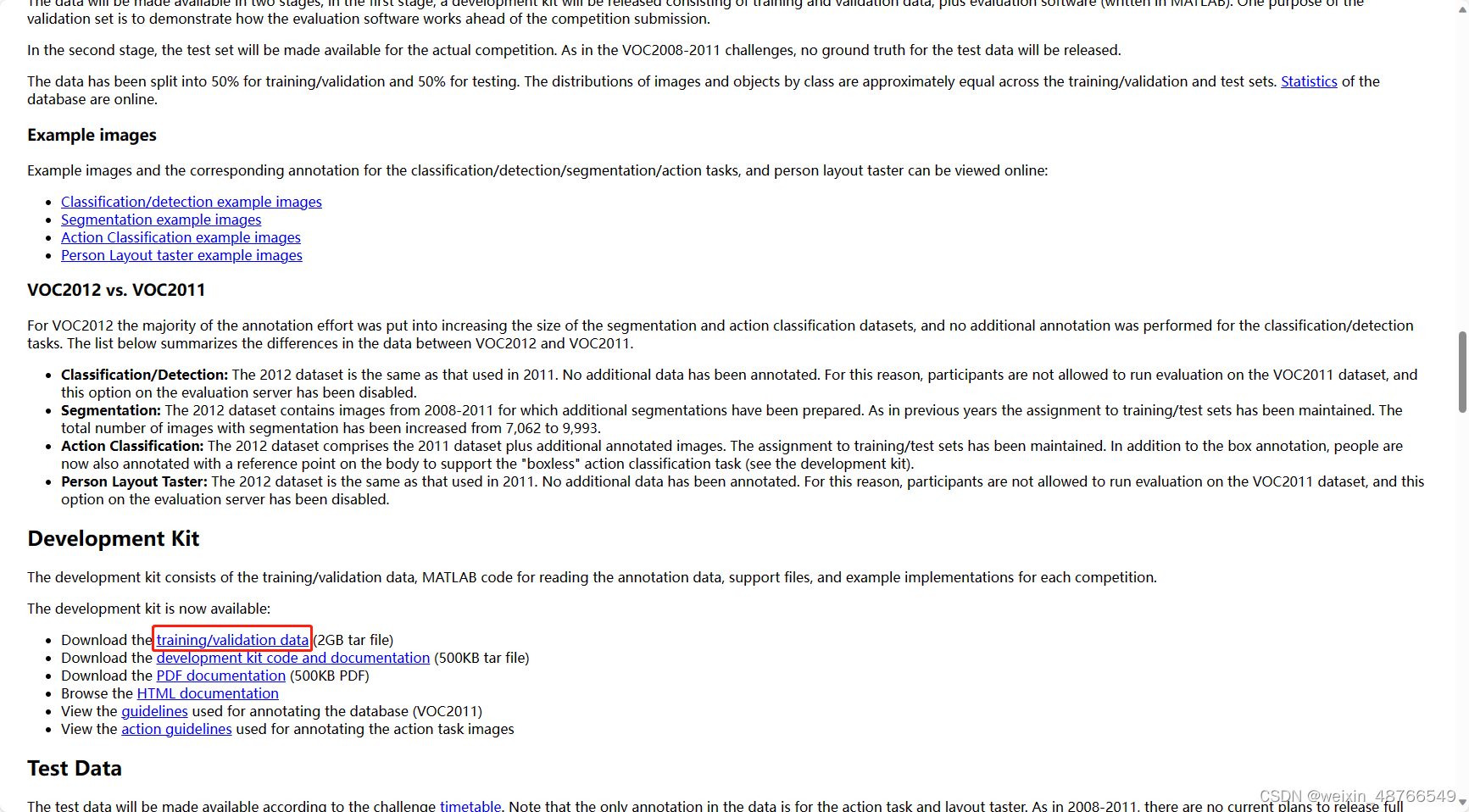 Pascal VOC 2012数据集下载 (官方渠道下载亲测更快)_voc数据集下载-CSDN博客