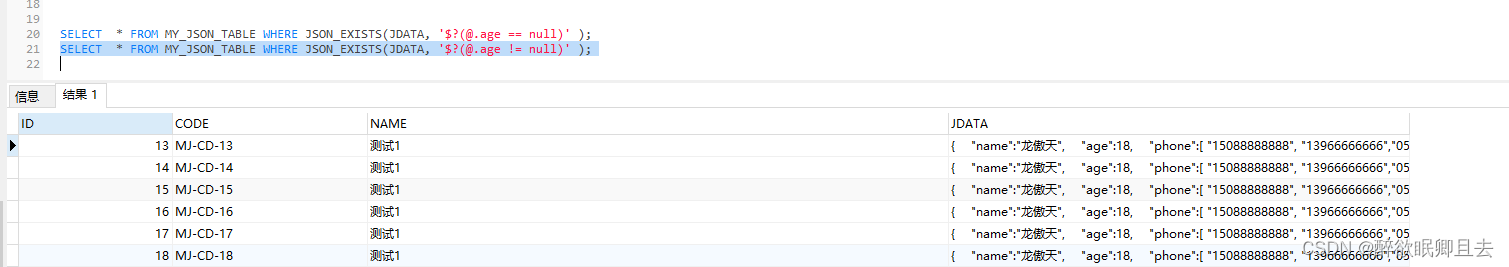 oracle19c JSON常用函数_oracle 19c json 函数-CSDN博客