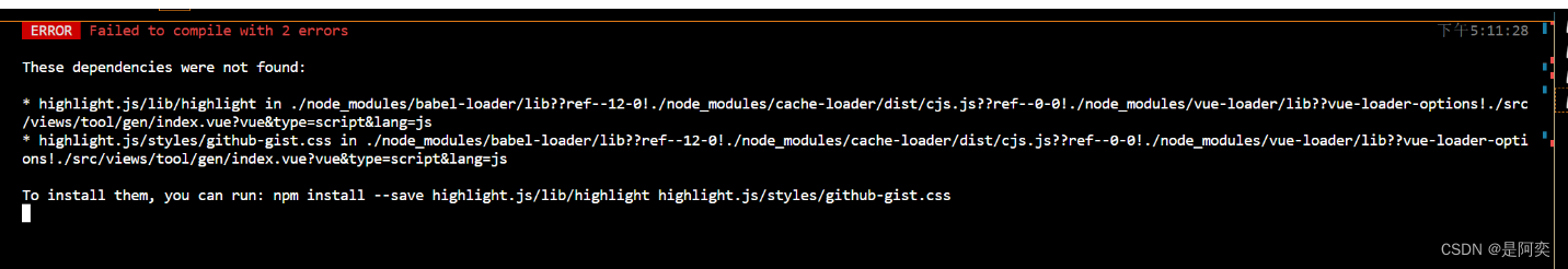 npm install --save highlight.js/lib/highlighthighlight,is/styles/github-gist.css-CSDN博客