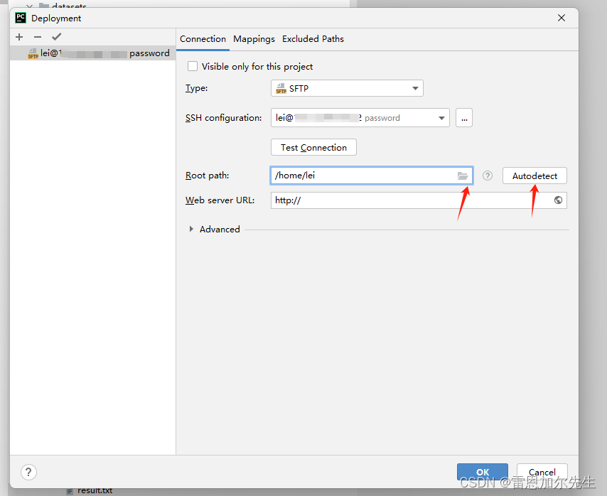 Windows: pycharm远程连接服务器并自动更新代码到服务器上_pycharm文件怎么自动更新到服务器上-CSDN博客