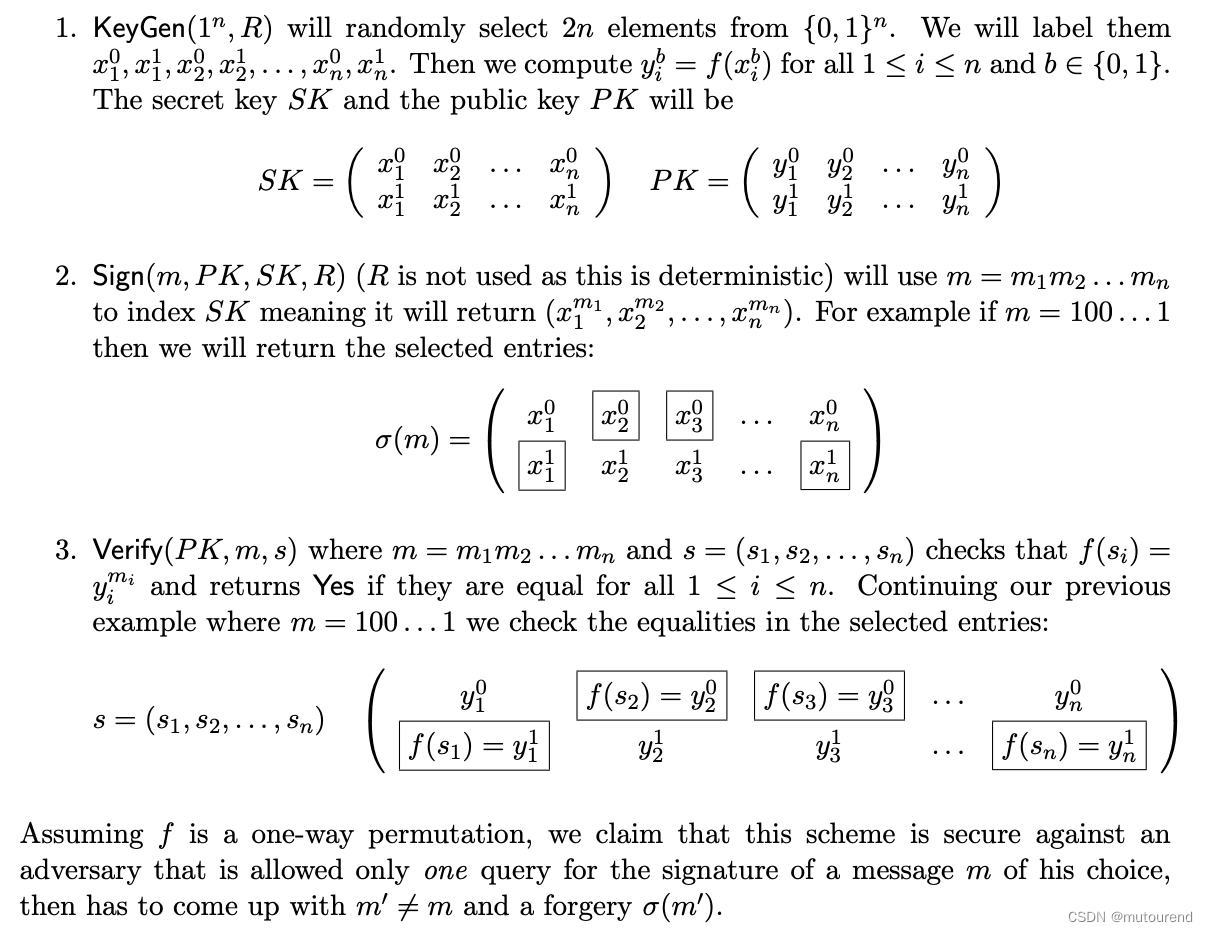 lamport签名：one time签名方案_lamport one-time signatures-CSDN博客