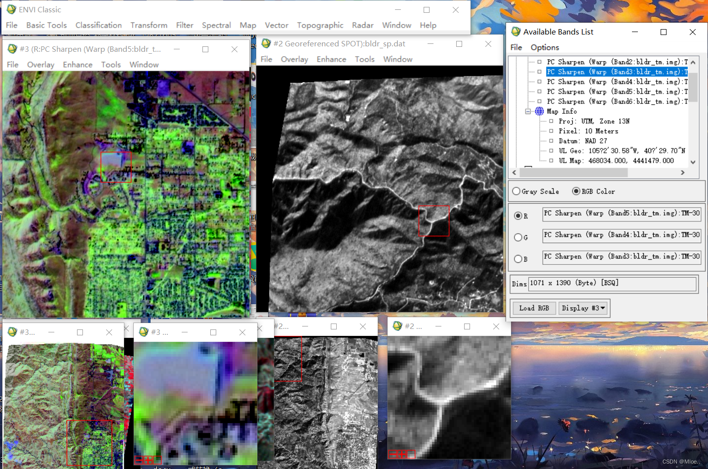 ENVI CLASSIC进行图像融合---HSV、PCA_envi图像融合-CSDN博客