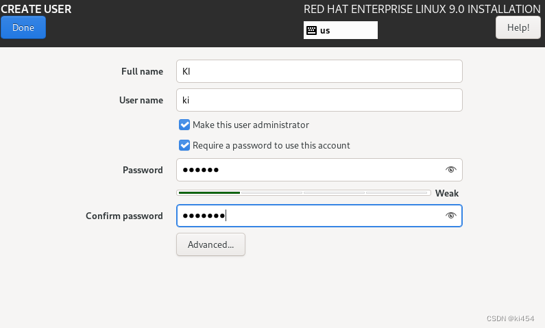 Linux红帽安装过程（Red hat Enterprise Linux 9.0）学生视角_linux red hat csdn-CSDN博客