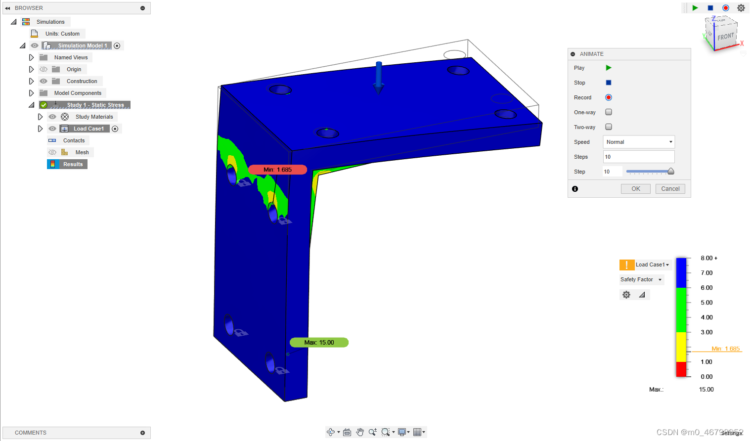 fusion 360 simulation-Static Stress-CSDN博客