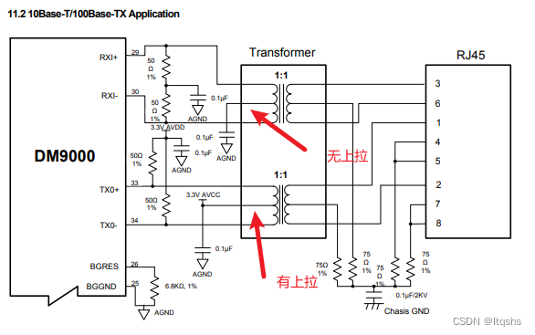 网络变压器与PHY连接方式与PHY驱动类型判断_phy 电流型 电压型-CSDN博客